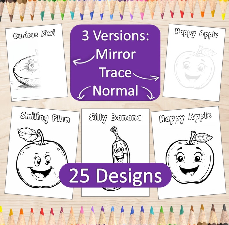 Fruit Coloring Pages | Fun & Creative Children Coloring Activity ...