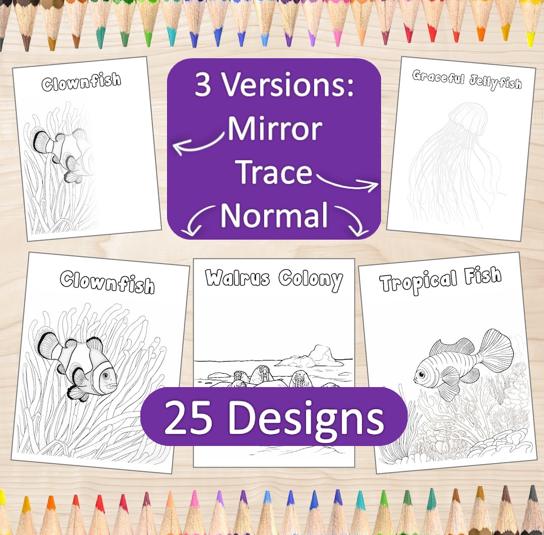 Marine Animals Coloring Pages | Printable Activity Sheets for Children ...