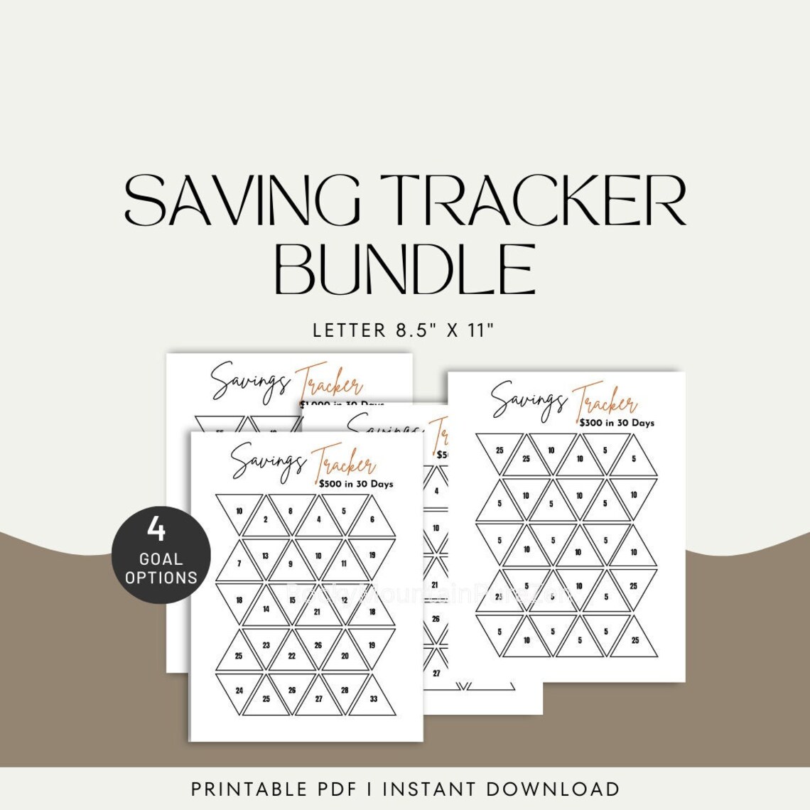 Money Saving Challenge, Savings Tracker Pintables, Savings Tracker ...