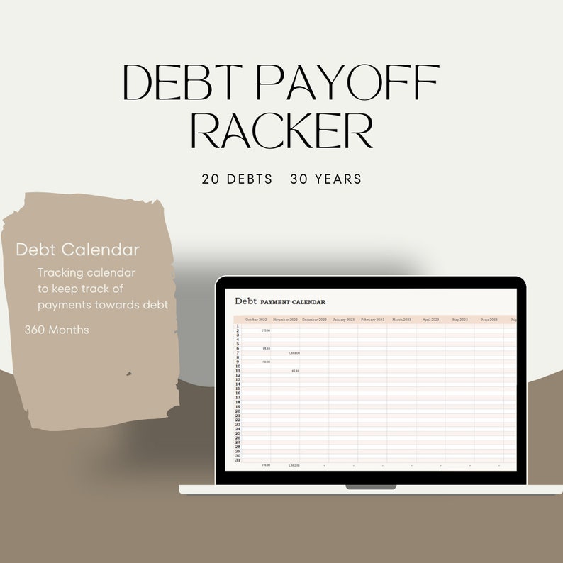 Debt Payoff Tracker, Instant Download, Debt Snowball for Excel, Excel ...