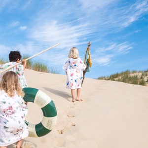 Handmade Kids Hooded Towel Poncho for Beach Bath Pool & Surf Changing ...