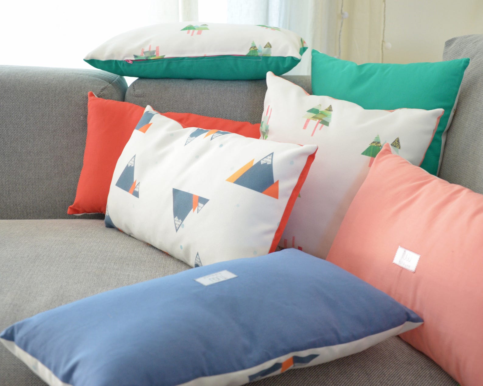 Woodland Theme Baby & Kids Cushion Cover. Ski Theme Nursery Decor ...