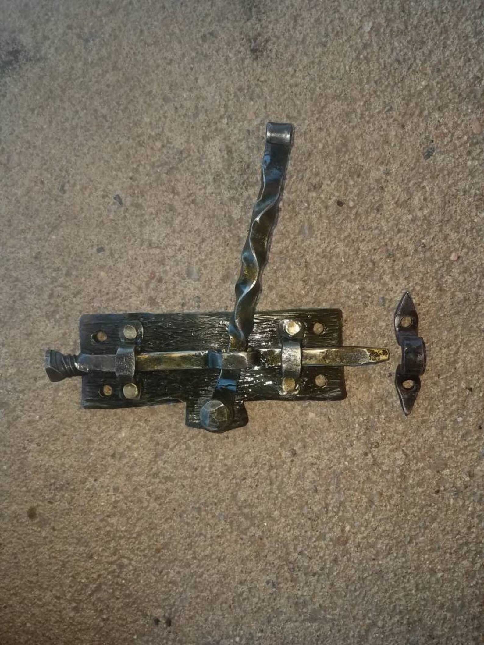 Blacksmith Forged Steel Door Latch Gate Latch Garden Gate | Etsy