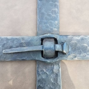 Large Cross Blacksmith Hand Forged Steel Hand Made. Steel | Etsy