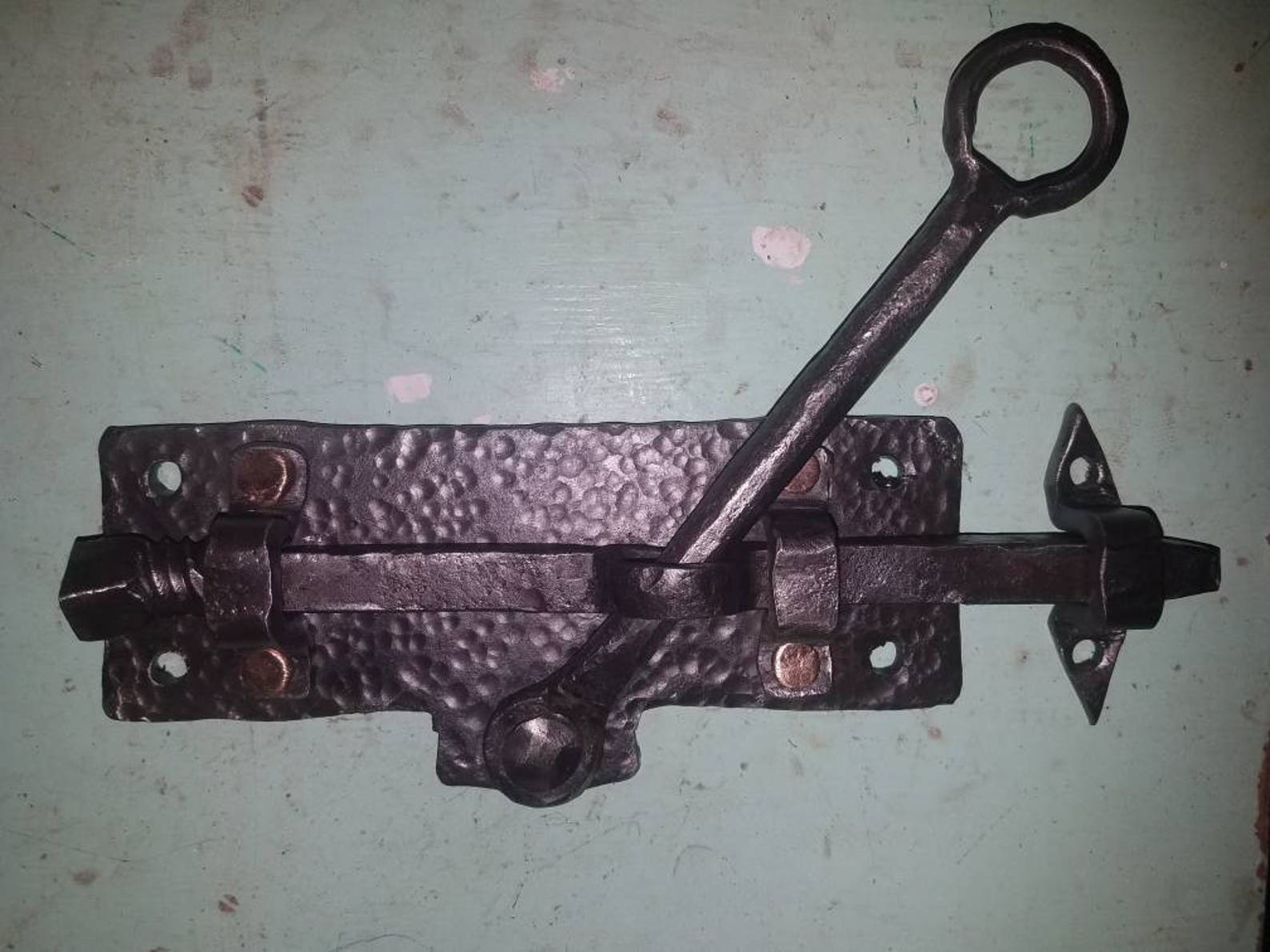 Blacksmith Forged Steel Door Latch Gate Latch Garden Gate | Etsy