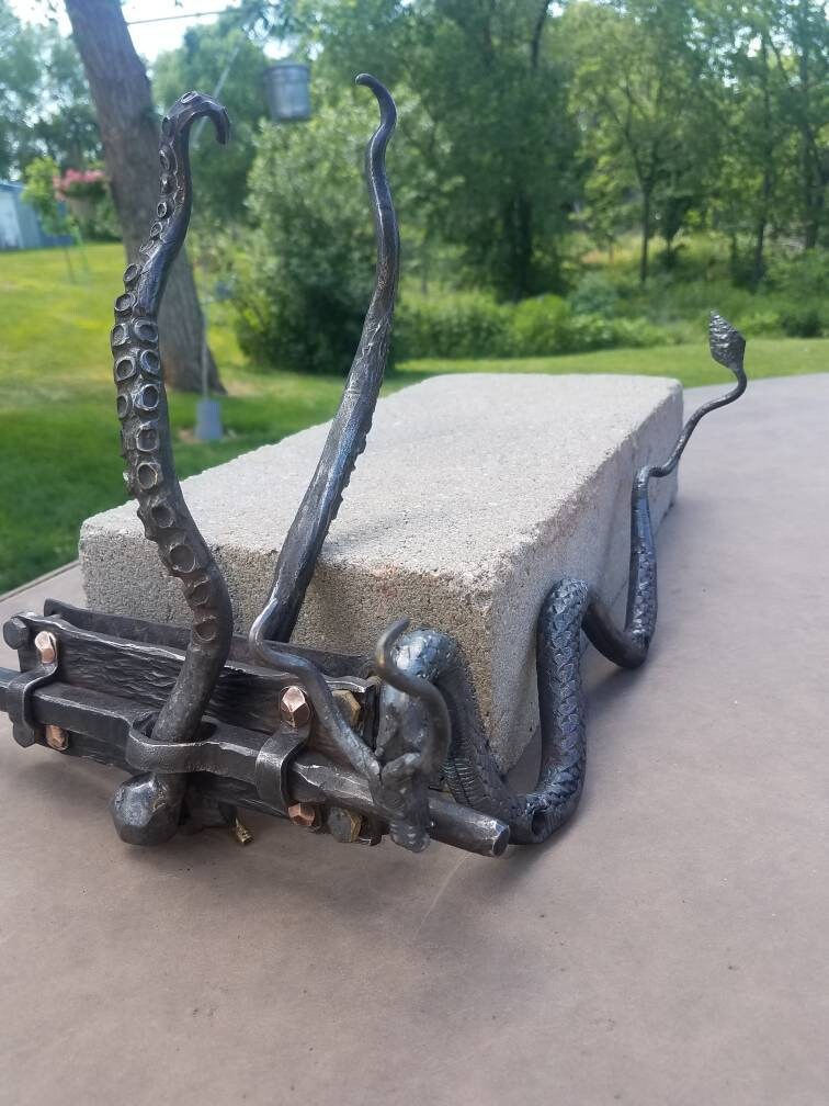 Blacksmith Forged Steel Door Latch Gate Latch Garden Gate | Etsy