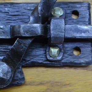 Blacksmith Forged Steel Door Latch Gate Latch Garden Gate | Etsy