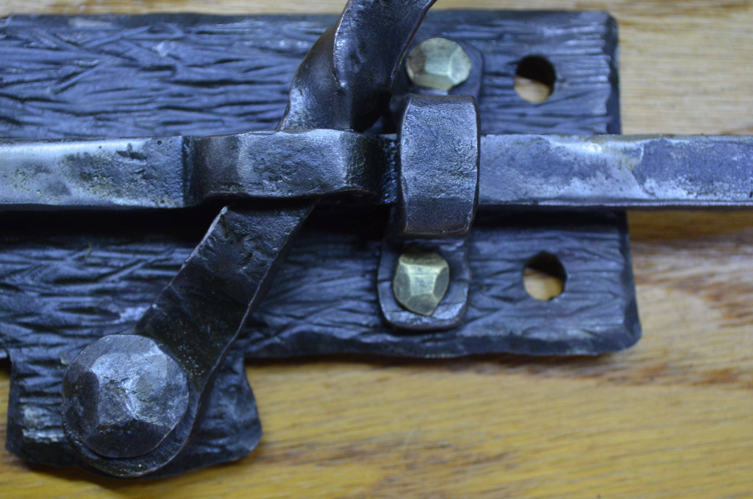 Blacksmith Forged Steel Door Latch Gate Latch Garden Gate | Etsy