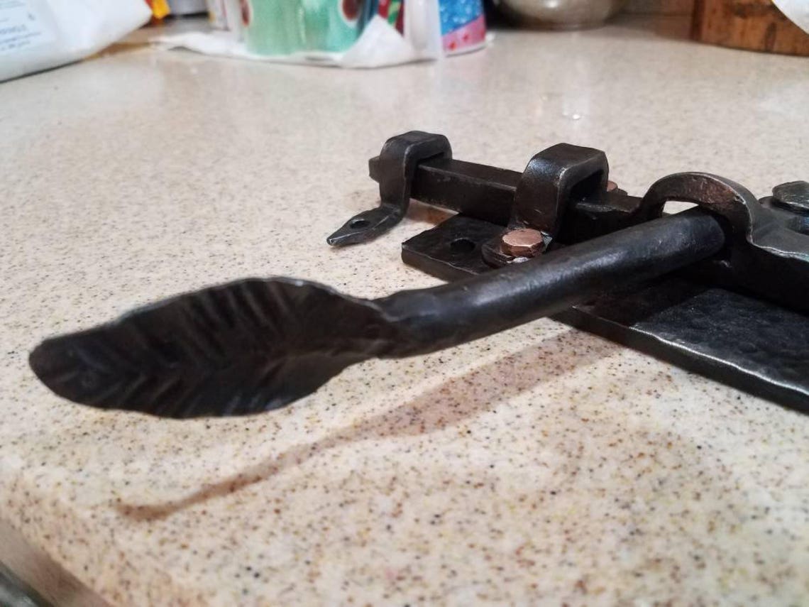 Blacksmith Forged Steel Door Latch Gate Latch Garden Gate | Etsy