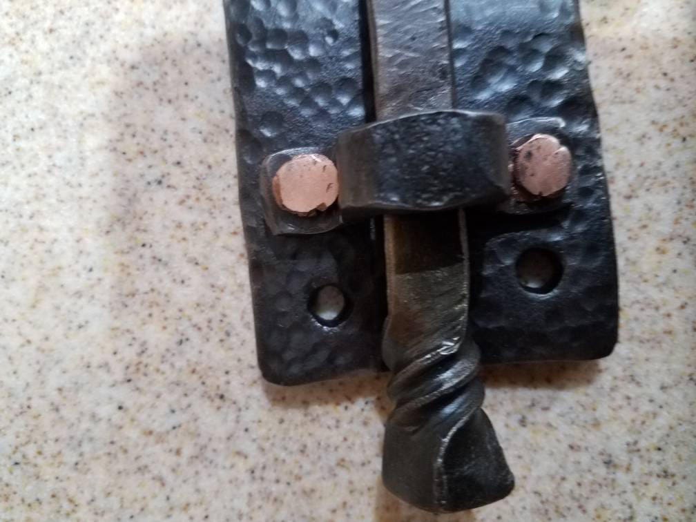 Blacksmith Forged Steel Door Latch Gate Latch Garden Gate | Etsy