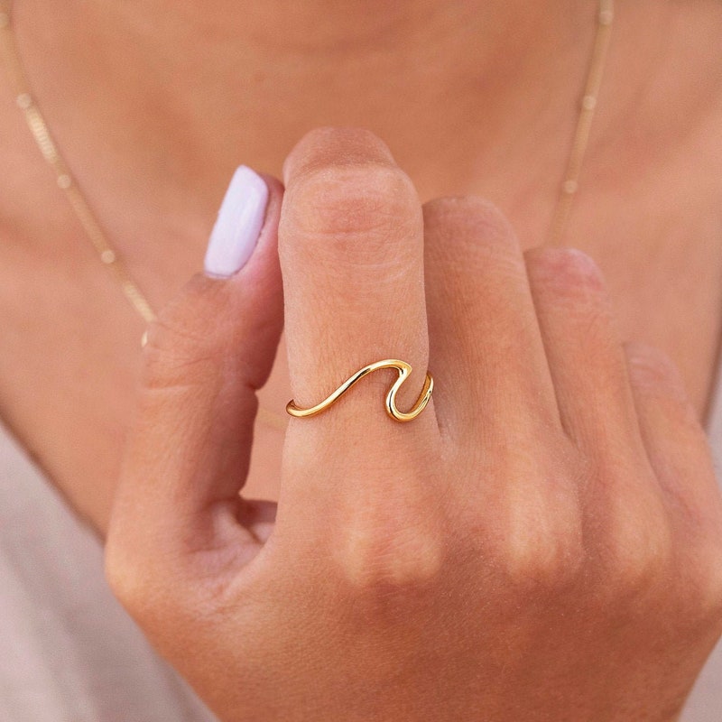 Wave Ring - Etsy