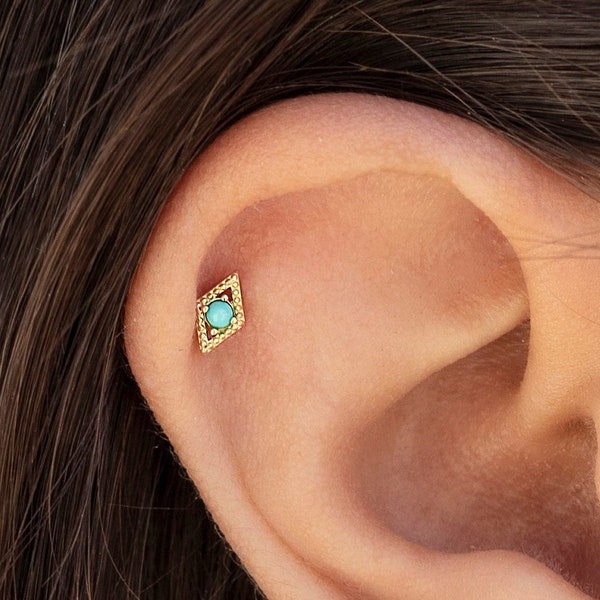 Turquoise Studs - Etsy
