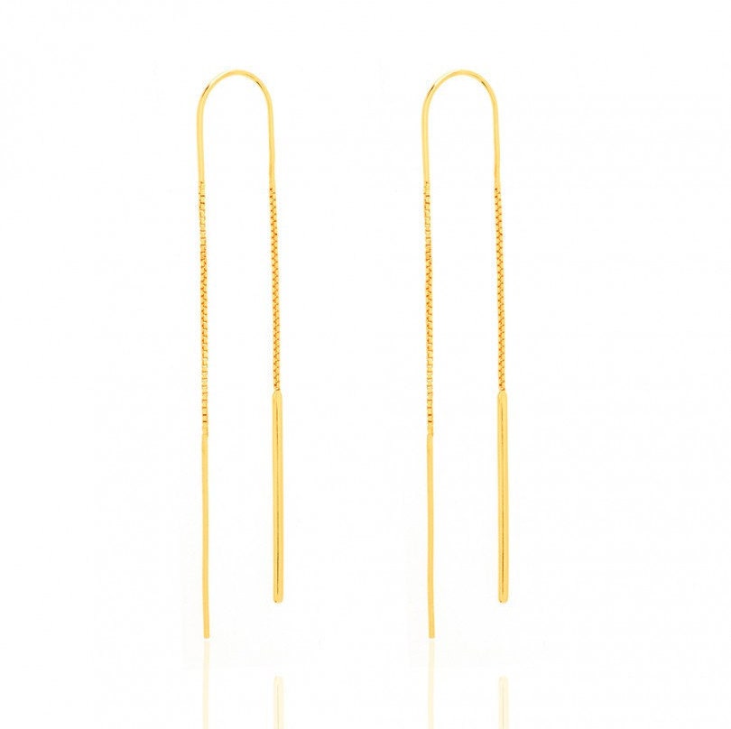 Threader earrings Chain earrings Bar earrings Long | Etsy