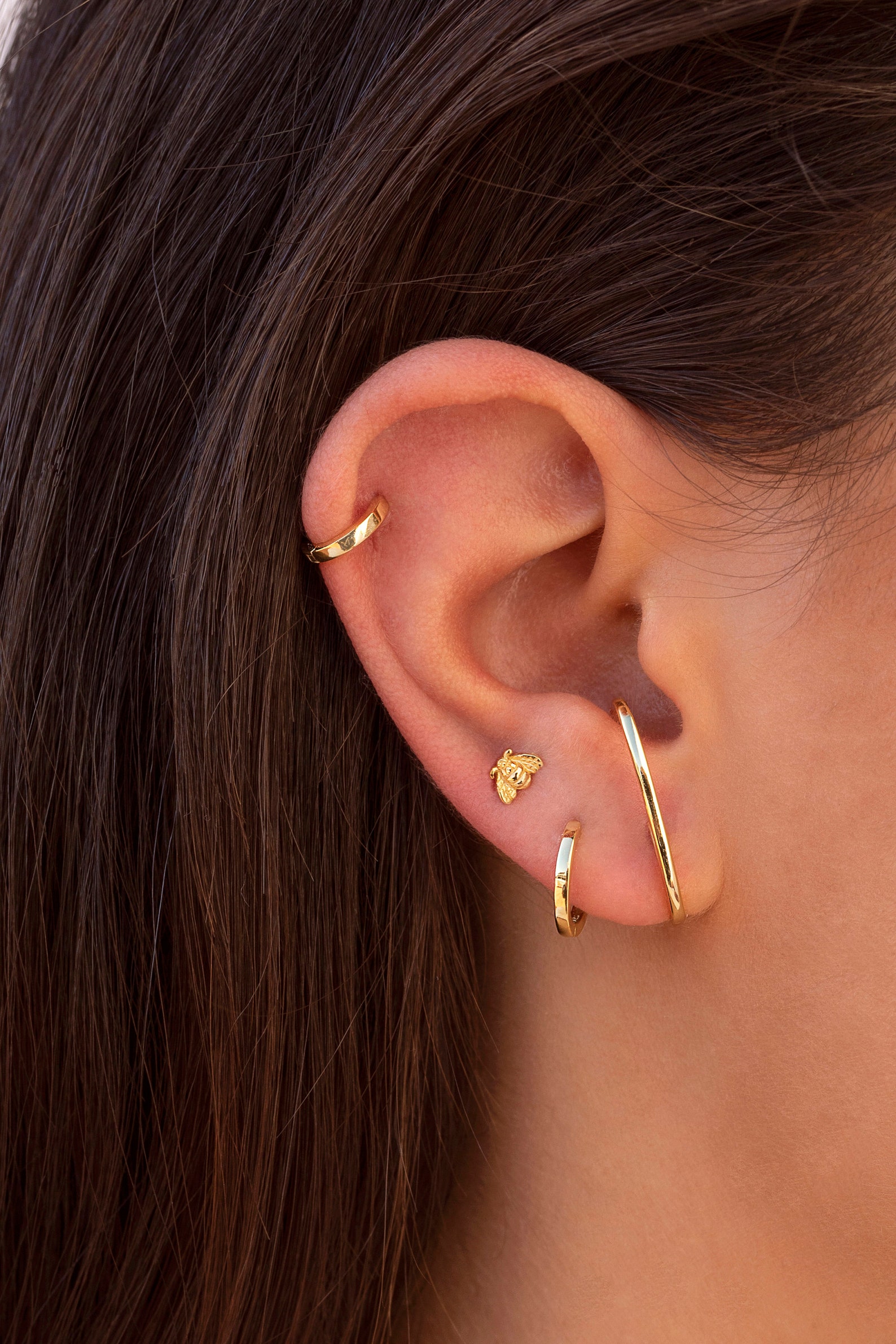 Minimalist Ear Lobe Cuff Huggie Hoop Earrings | Etsy UK