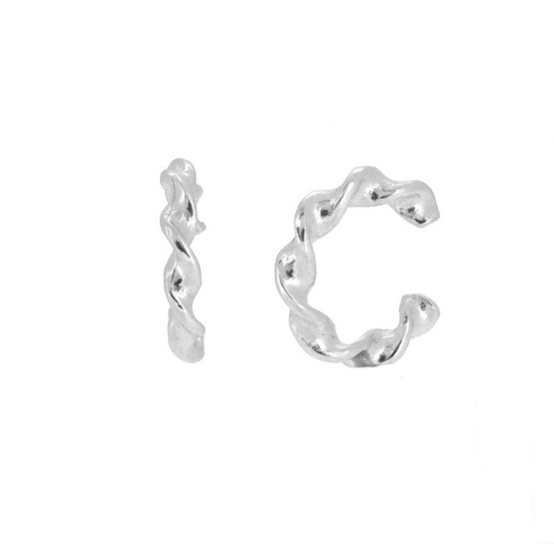 Dainty Twisted Ear Cuff Hoop Earrings - Etsy
