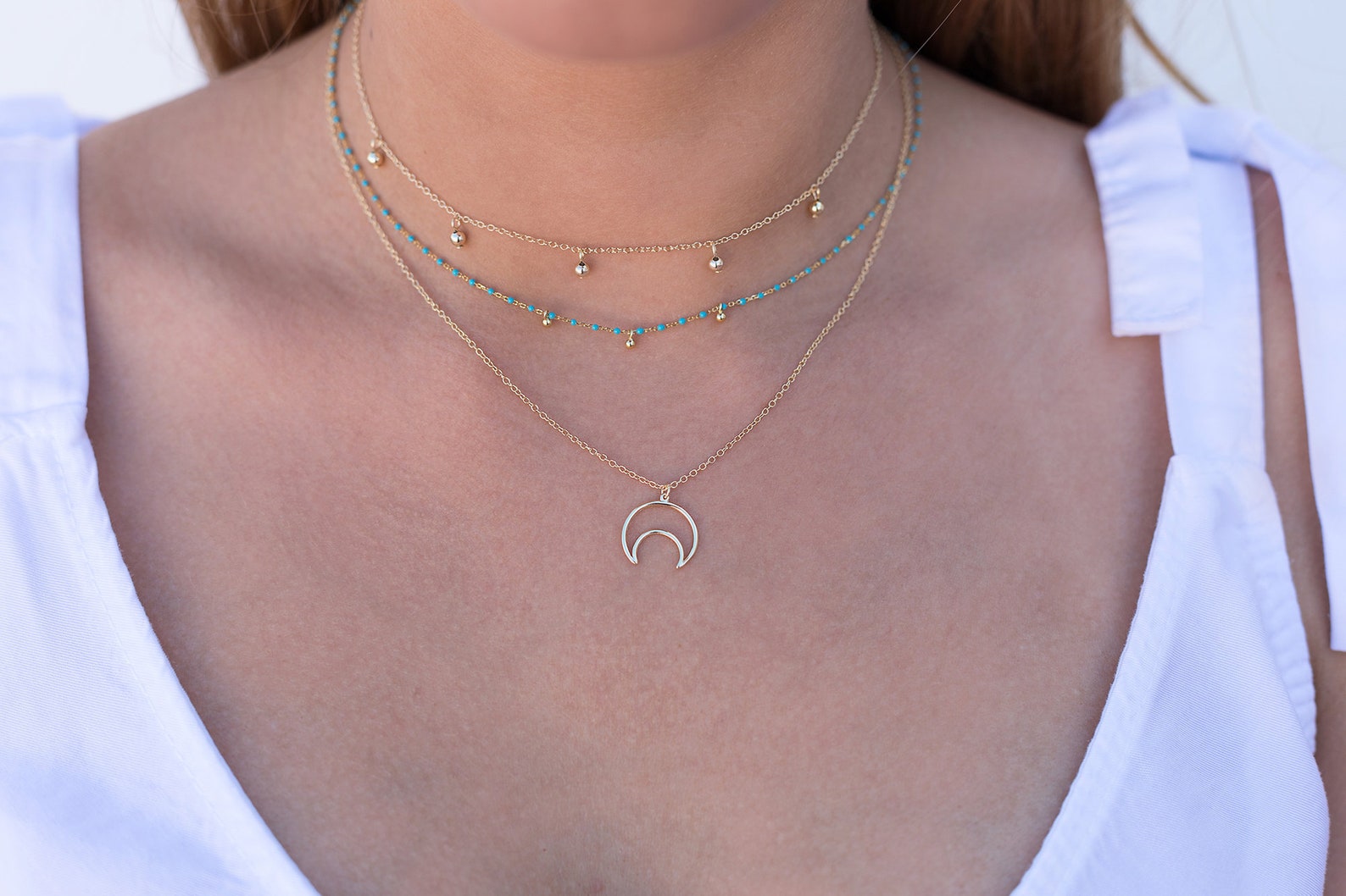 Ceramic Chain Necklace, Ceramic Beaded Necklace, Chain Necklaces ...