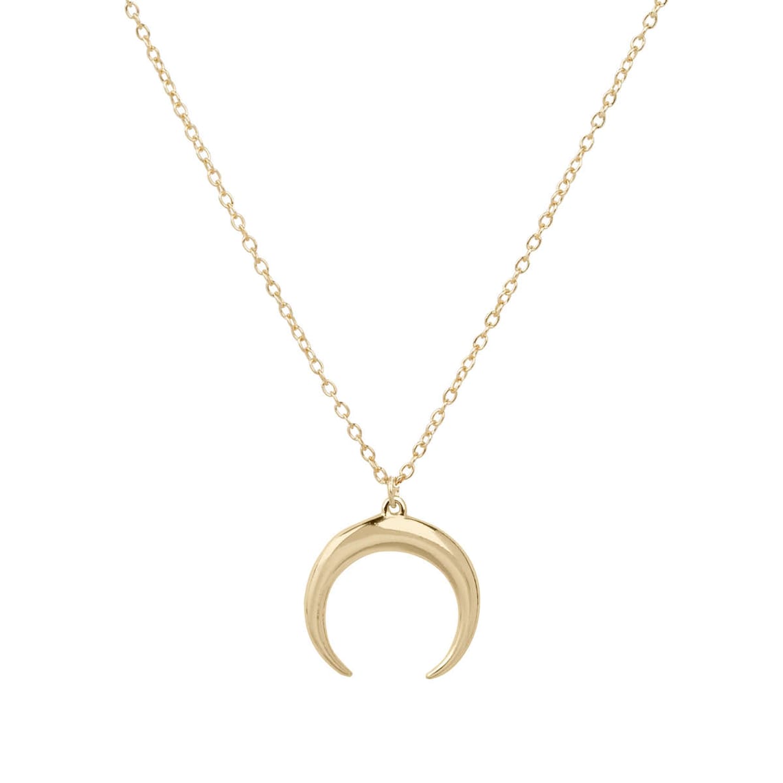 Moon Necklace Minimalist Necklace Fashion Jewelry Gold Moon - Etsy