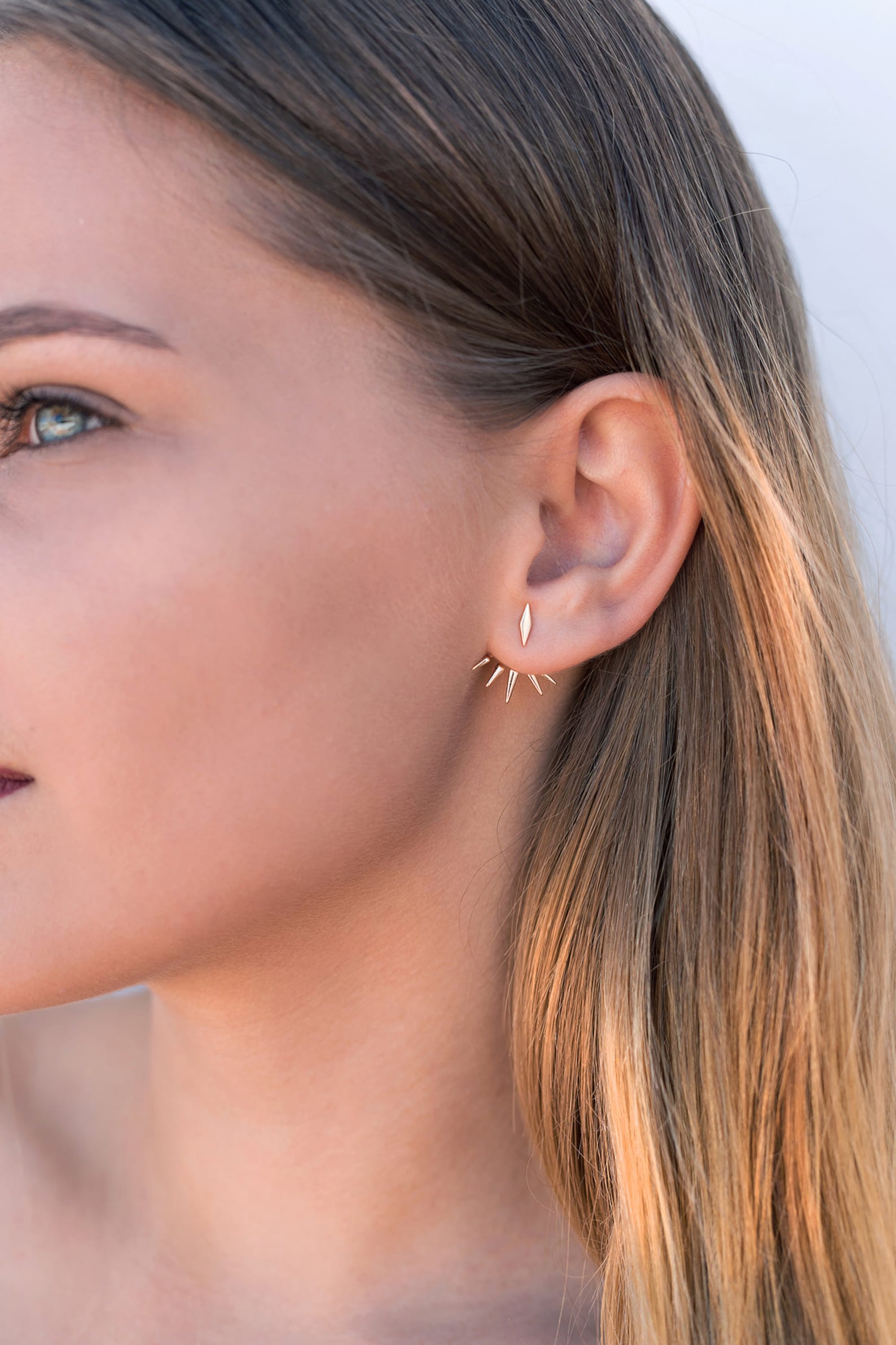 Spike Ear Jacket Ear Jacket With Spikes Ear Jacket Earrings - Etsy