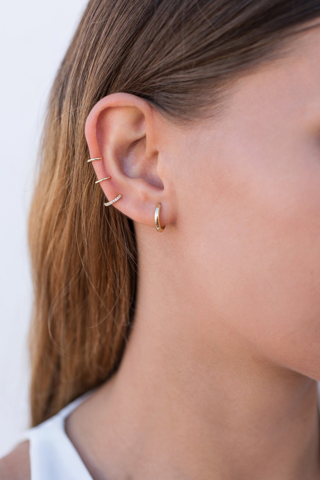 Triple Cz Ear Cuff, Ear Cuff Earrings, Triple Earrings, Modern Silver ...