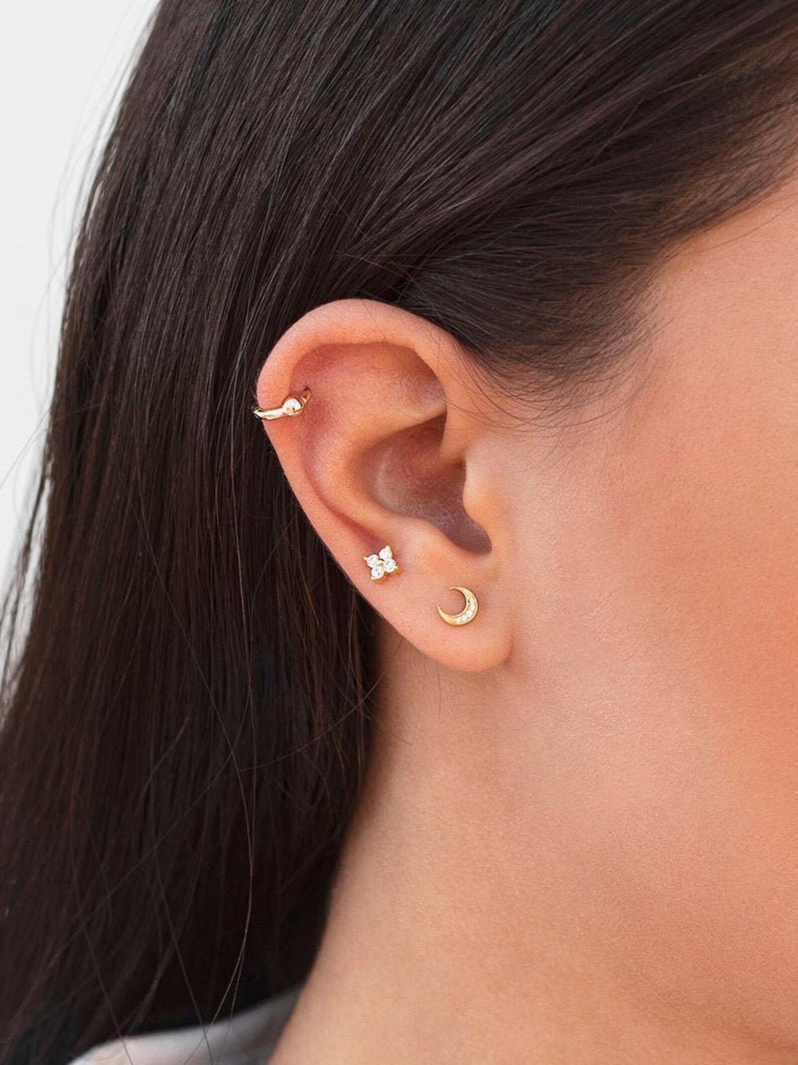 Tiny Ball Huggie Hoop Earrings - Etsy