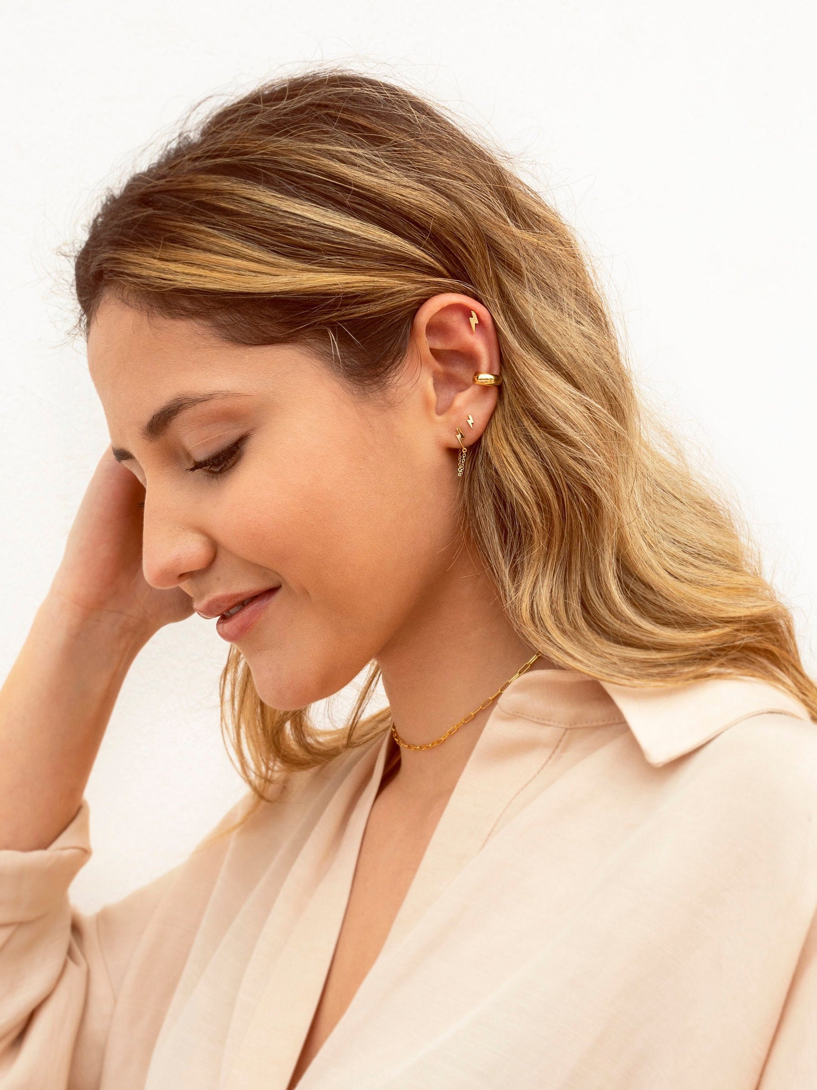 Chunky Smooth Silver Conch Ear Cuff Earrings - Etsy