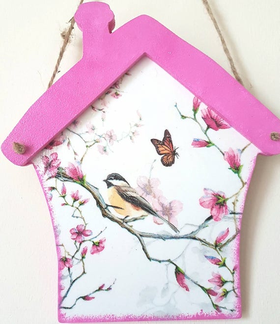 Bird Plaquespring Decoration Cute Birdie Wall Plaque | Etsy