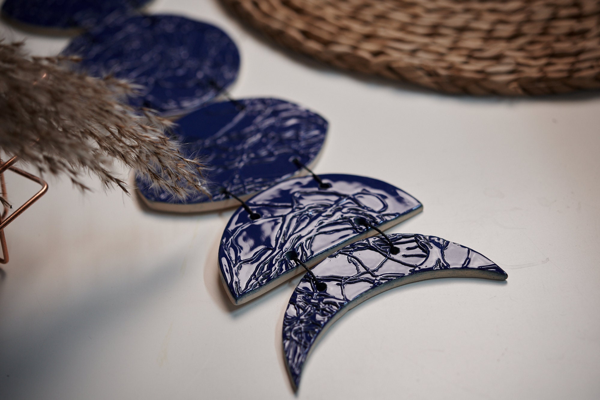 Ceramic Moon Wall Hanging Moon Phases Art Astrology Moon - Etsy