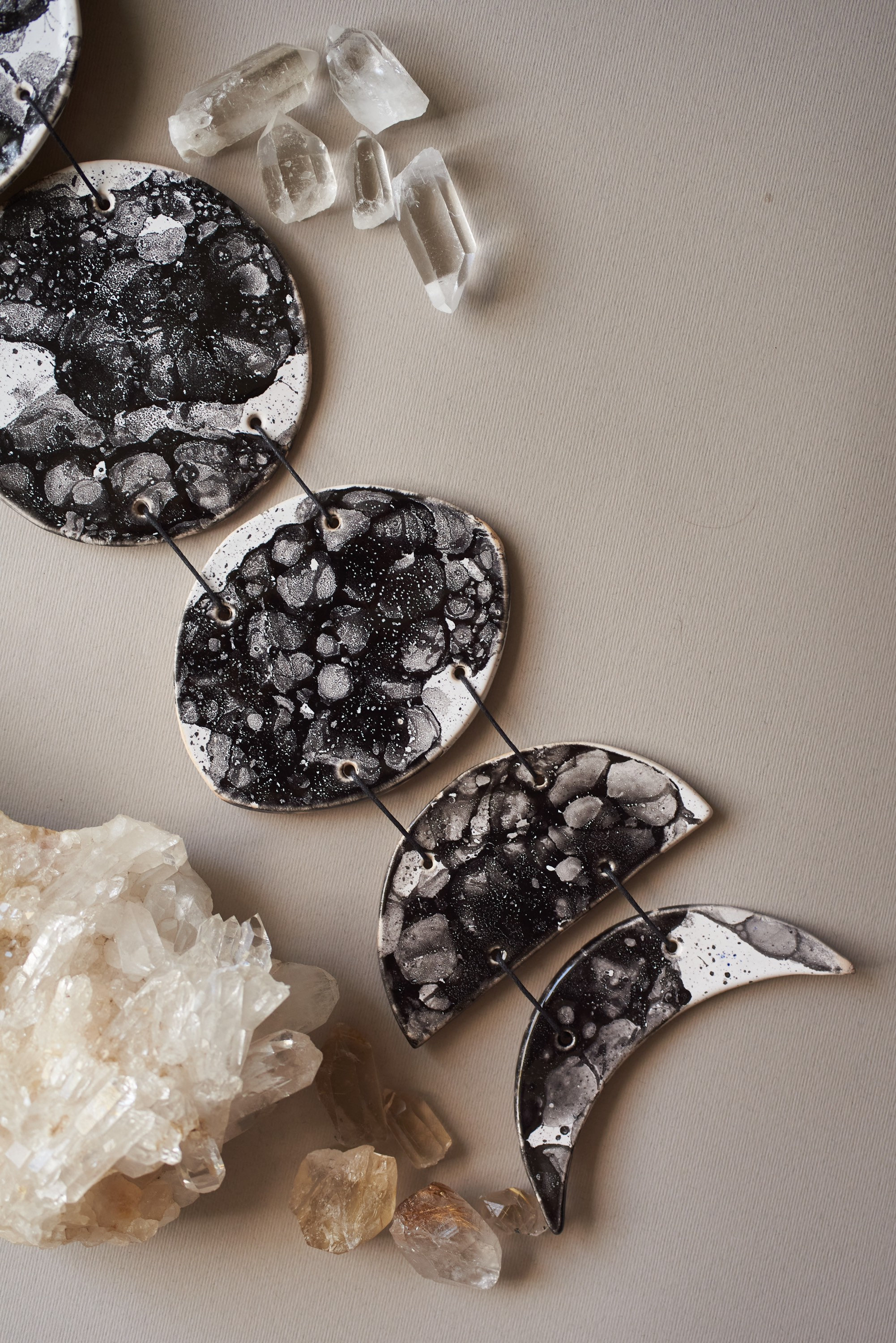 Moon Phases Wall Hanging Lunar Calendar Moon Garland Lunar New Year ...
