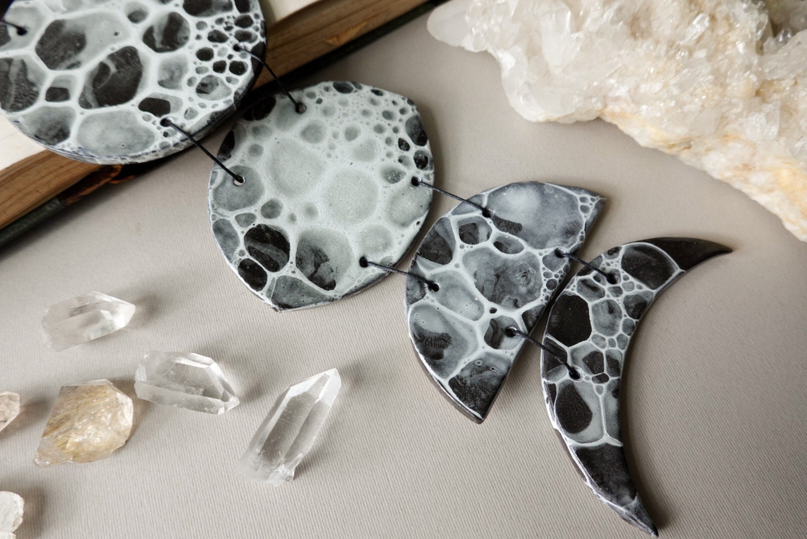 Moon Phases Wall Hanging Moon Calendar Ceramic Wall Art - Etsy