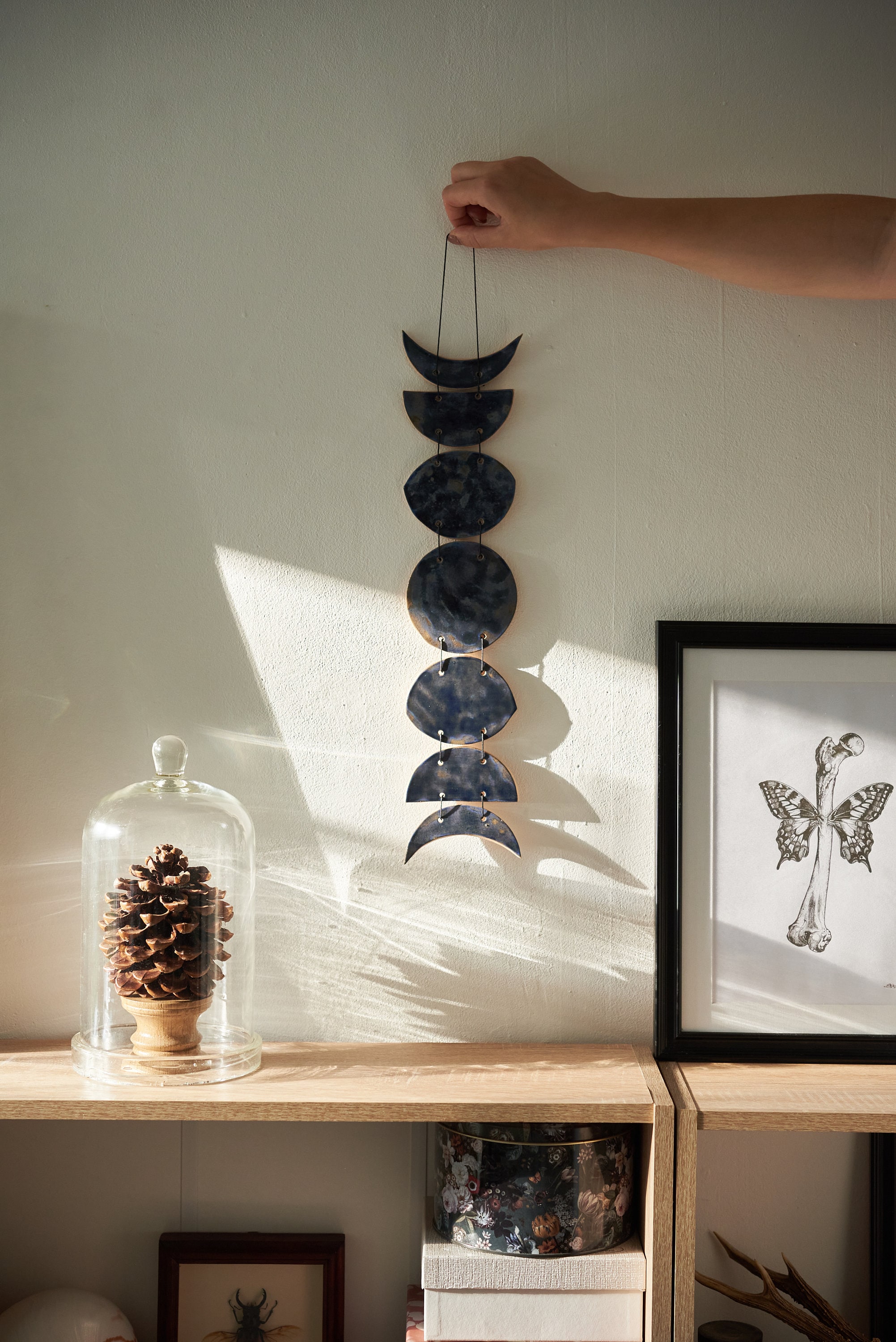 Ceramic Moon Phases Wall Hanging Pottery Wall Hanging - Etsy