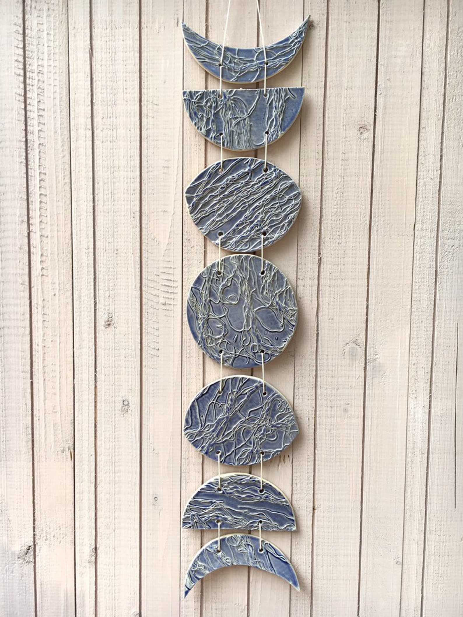 Moon Phases Wall Hanging Ceramic Wall Art for Interior - Etsy