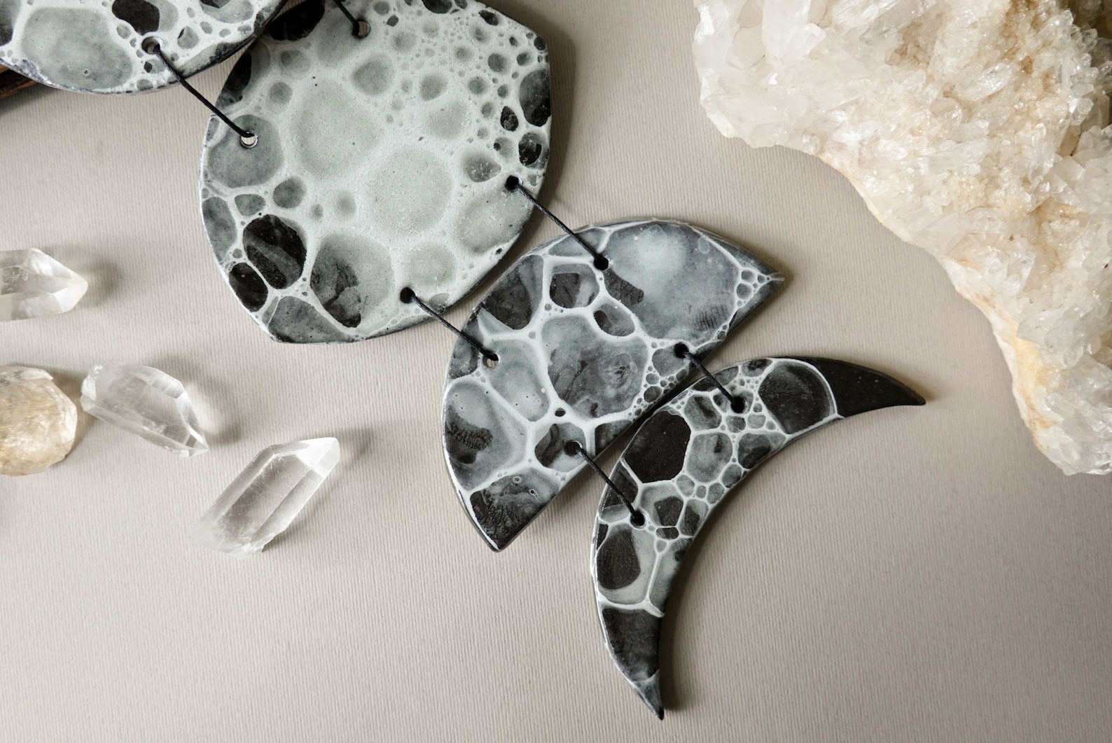 Moon Phases Wall Hanging Moon Calendar Ceramic Wall Art - Etsy