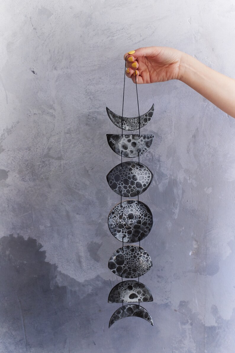 Moon Phases Wall Hanging Moon Calendar Ceramic Wall Art - Etsy