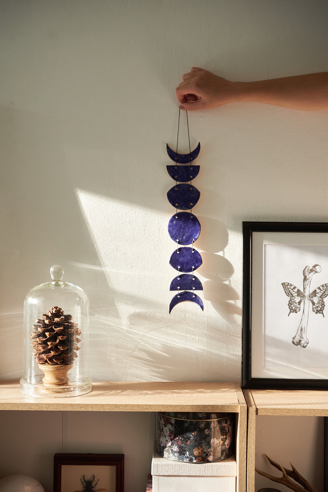 Ceramic Moon Phases Astronomy Lover Gift Crescent Moon Celestial Décor ...