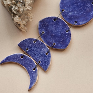 Ceramic Moon Phases Astronomy Lover Gift Crescent Moon Celestial Décor ...