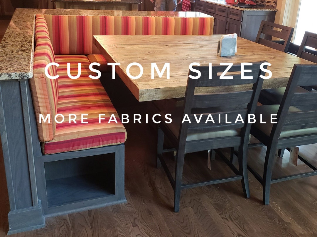 FREE SHIPPING Made to Order Custom Size Kitchen Dining Banquette ...