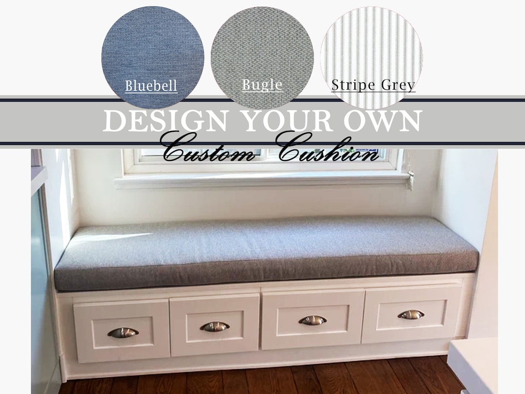 Indoor Bench Cushion Custom 4" Thick - Etsy
