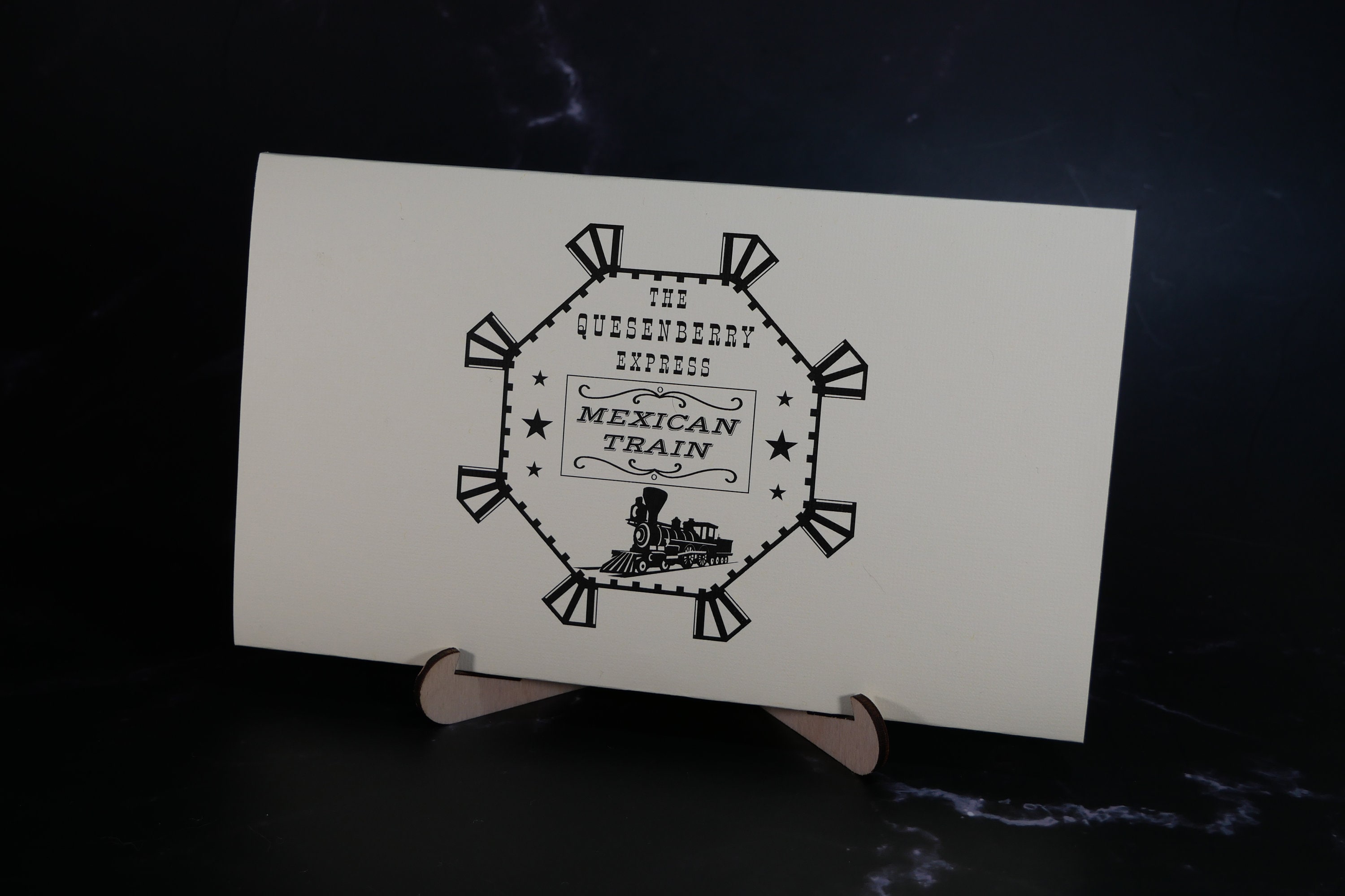 Mexican Train Domino Game Board and Tokens With Personalization - Etsy