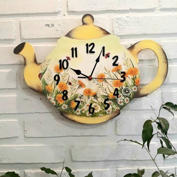 Teapot Clock - Etsy