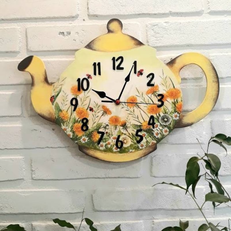 Teapot Clock - Etsy