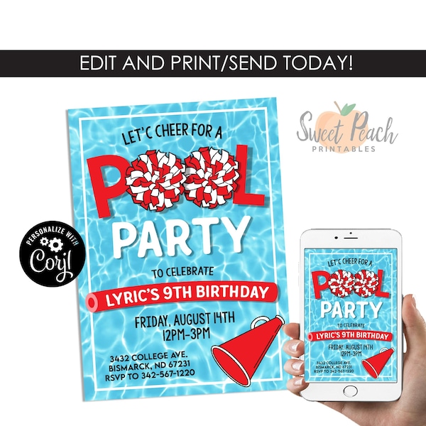 Cheerleader Party - Etsy