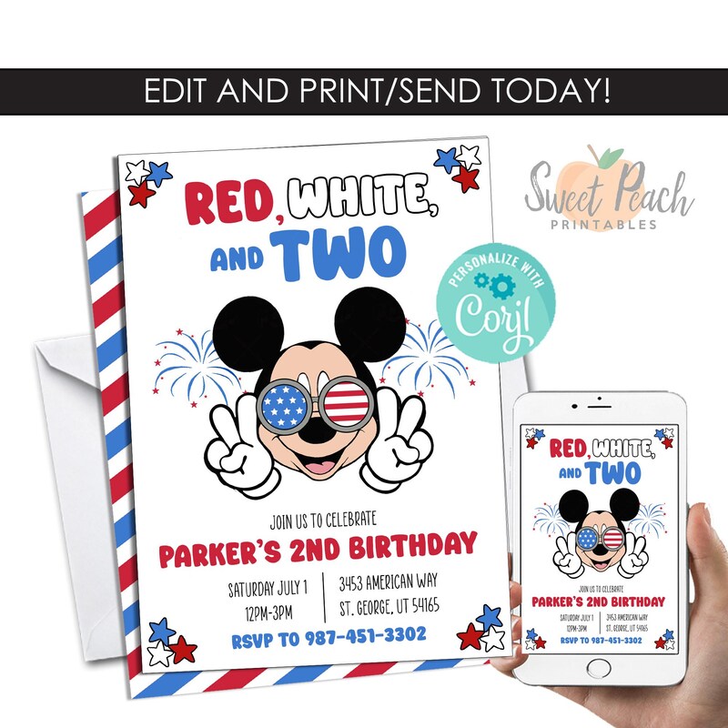 4th of July Mickey - Etsy