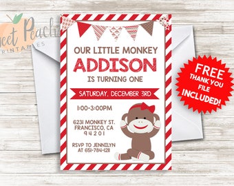 Sock Monkey Banner - Etsy