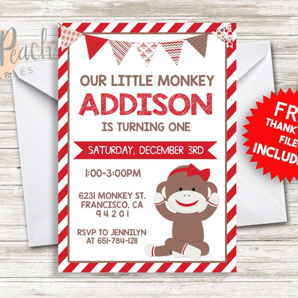Sock Monkey Banner - Etsy