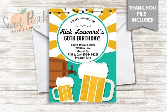 Keg Party Invitations