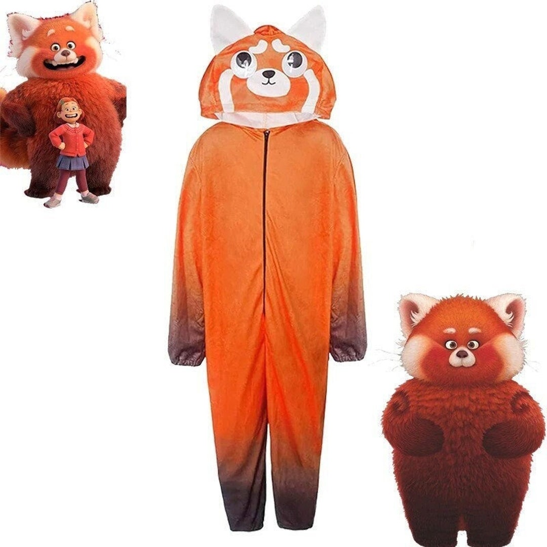 Turning Red Costume Red Panda Cosplay for Kids Animal - Etsy