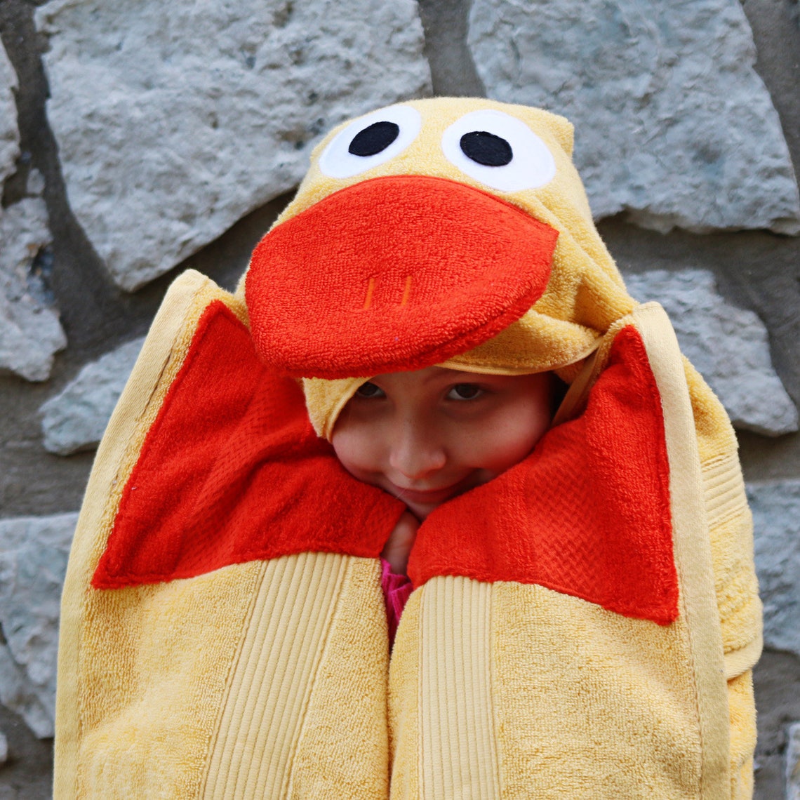 Duck Hooded Towel for Teens / Duck Gift / Rubber Duck / | Etsy