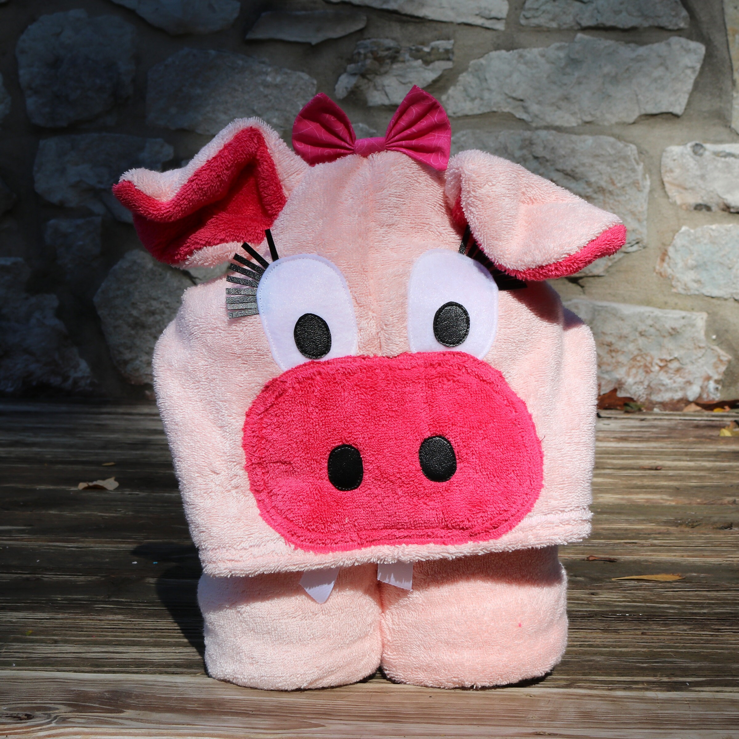 Pig Hooded Towel for Kids / Pig Gift / Farm Animal Bath Towel ...