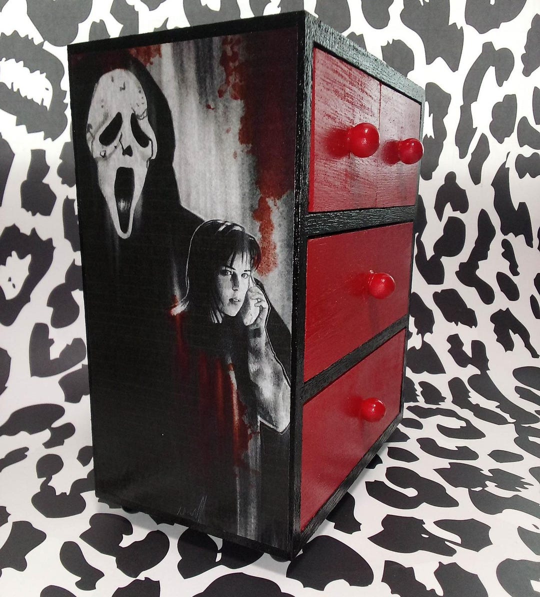 Custom Made Mini 4 Drawer Jewelry Chest Scream Ghostface Sydney ...