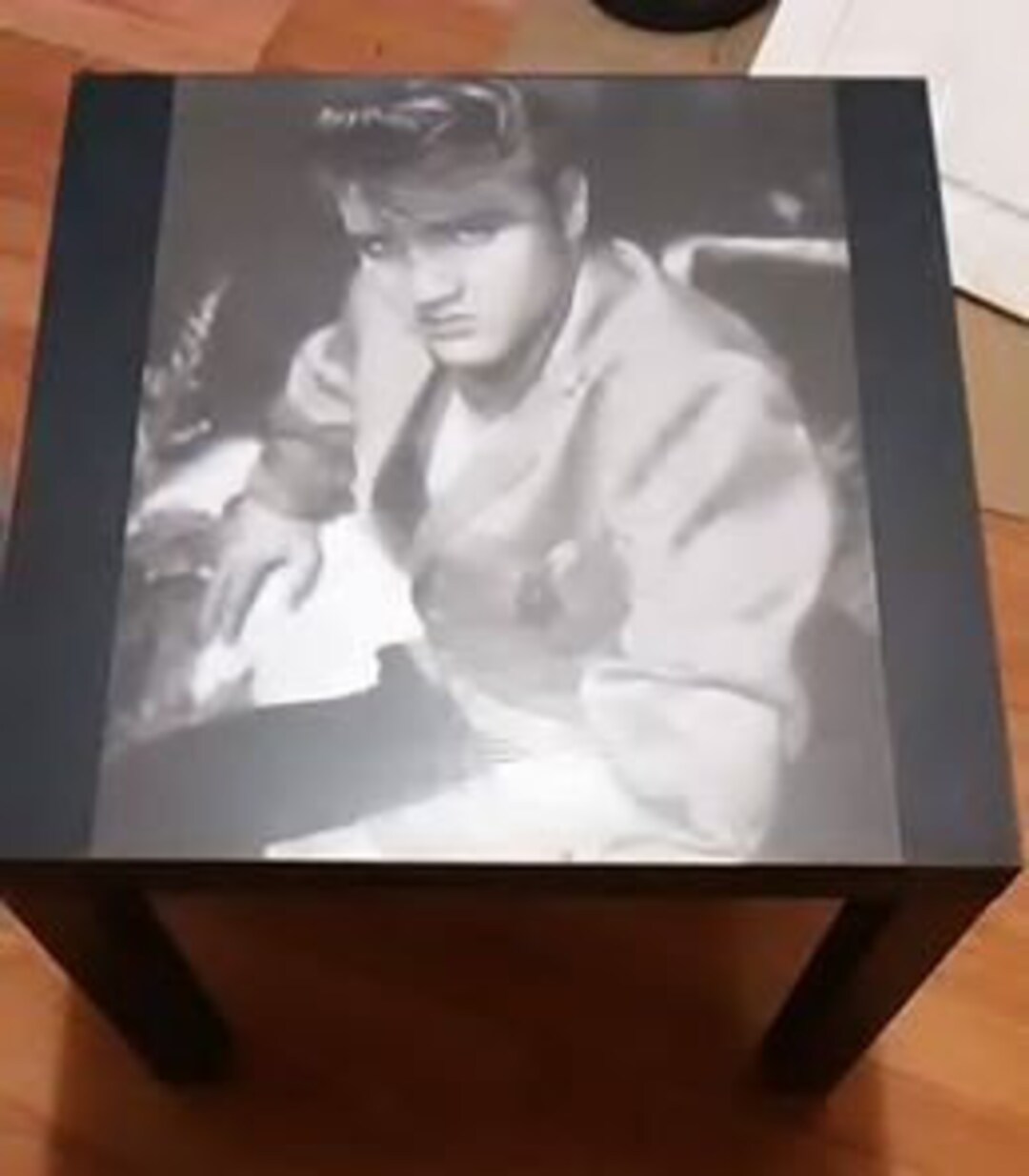Sugar Coated Custom Made Elvis Presley Side End Table! Gorgeous! Great ...